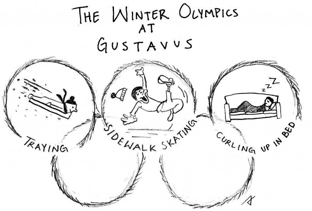 Comic (02/23/18) – “The Winter Olympics at Gustavus” - The Gustavian Weekly