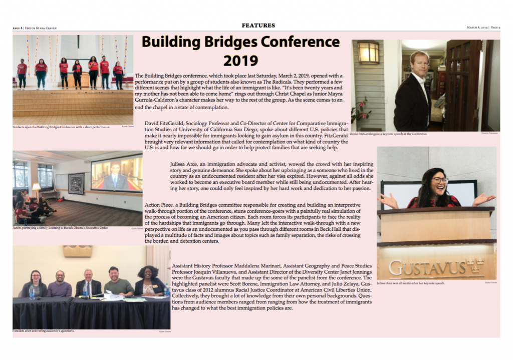 Building Bridges Conference 2019 - The Gustavian Weekly